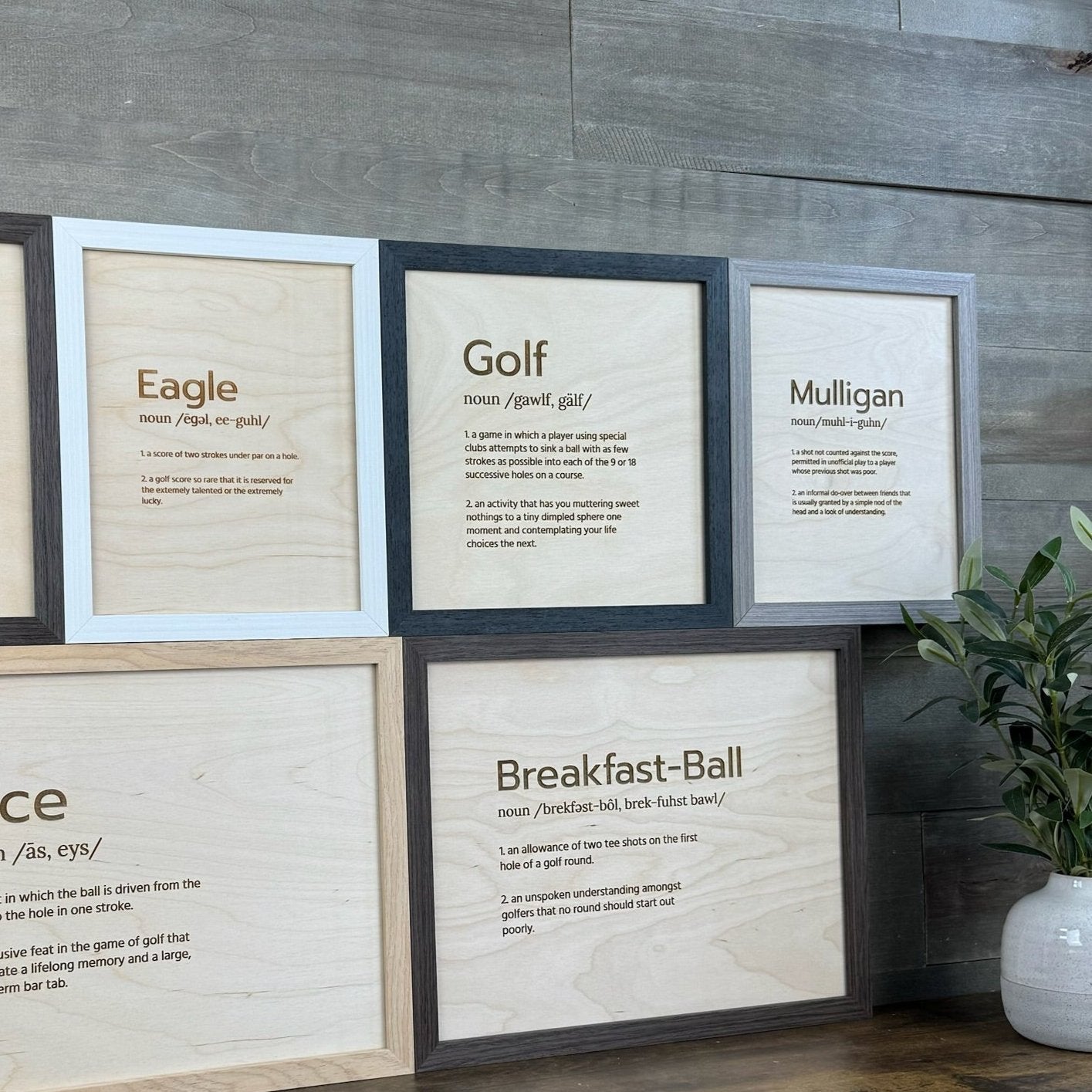 Golf Words Art - Gallery Wall Art – The Golf Project